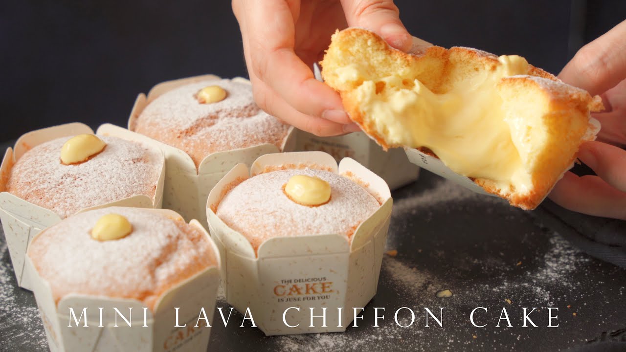 One Bite Of Lava Mini Chiffon Cake, Like Eating Ice Cream – MolalaCook
